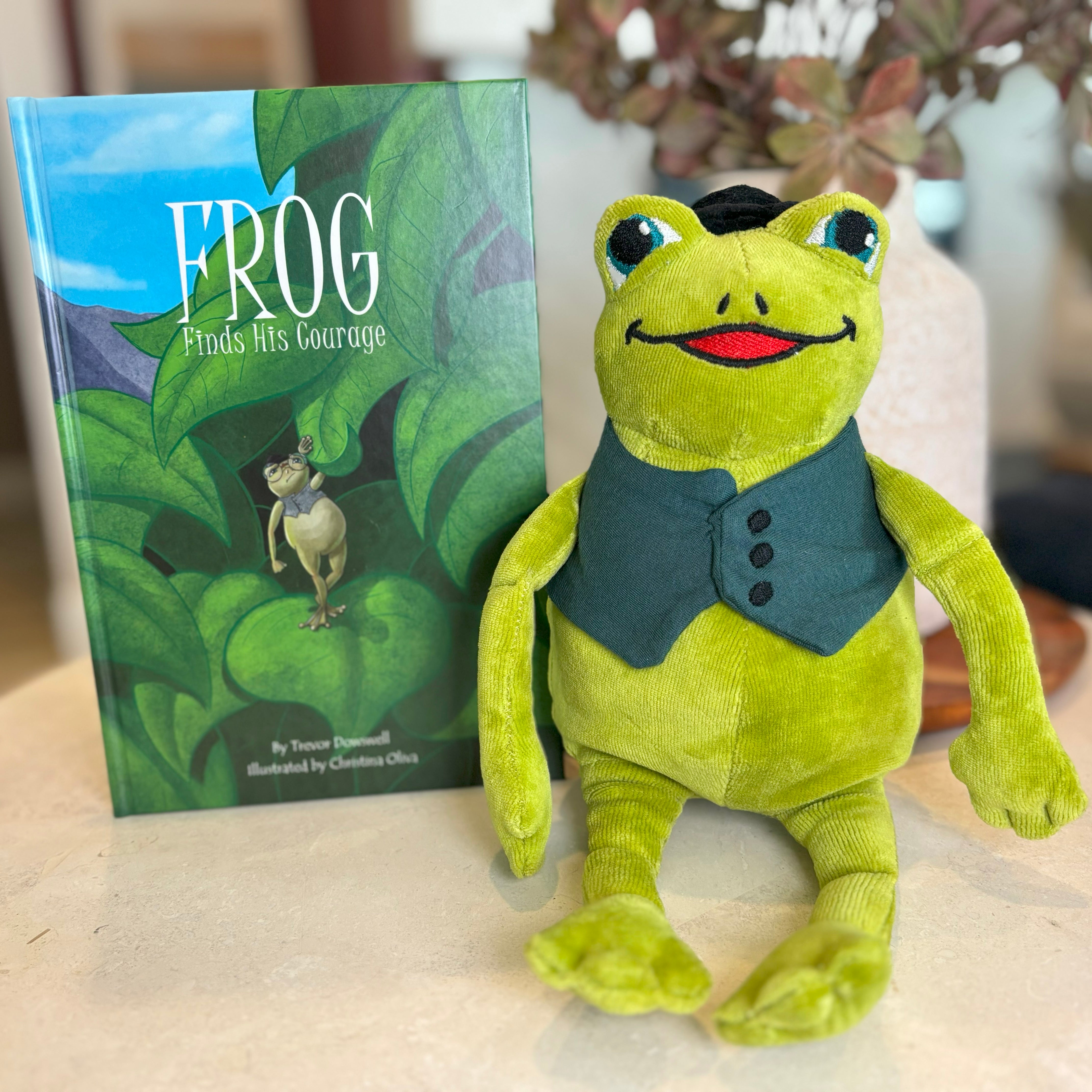 Frog: Finds His Courage, Book Two & Organic Cotton Frog Plushie ...